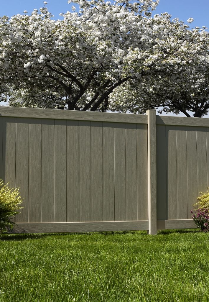Bufftech Chesterfield Vinyl Fence with Certagrain Texture - AVO Fence ...