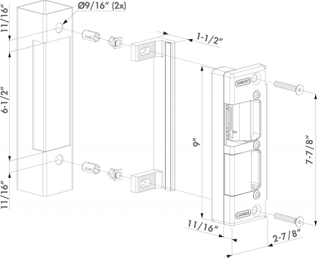 Electric strike for mortise locks - AVO Fence & Supply