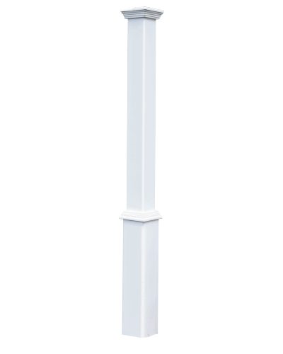 Vinyl Lantern Post 5x5 Square - AVO Fence & Supply