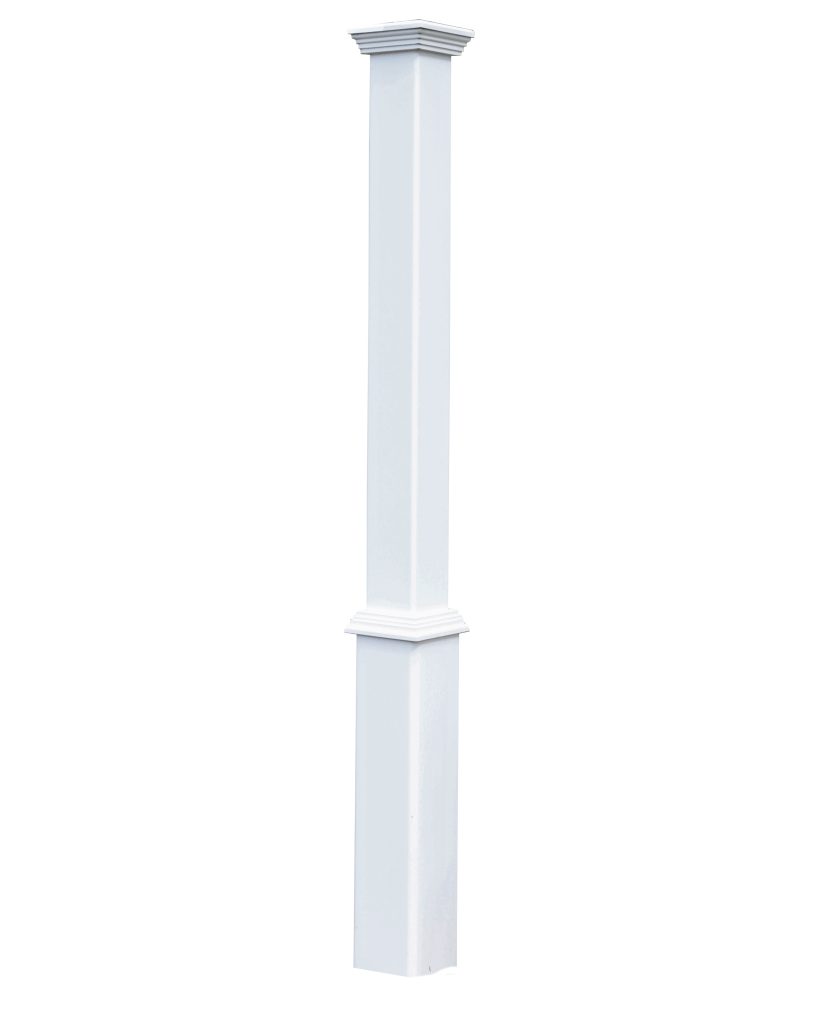 Vinyl Lantern Post 5x5 Square - AVO Fence & Supply